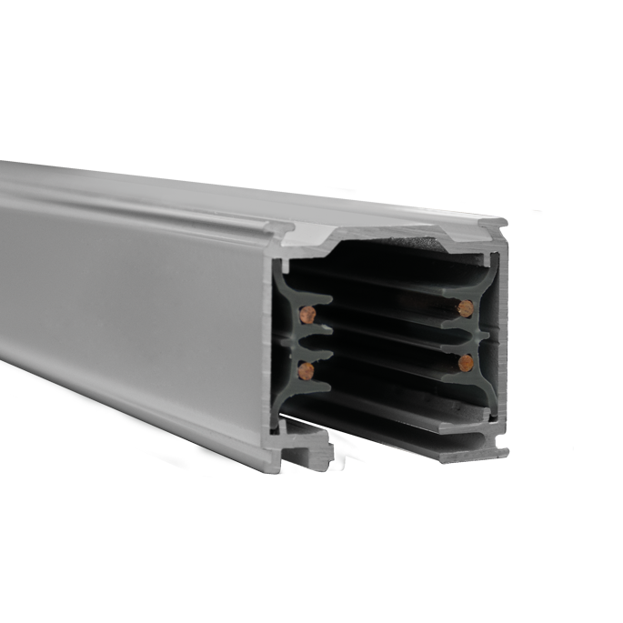 Calha saliente trifásica 2 mts cinza tromilux – Electrominor Lda