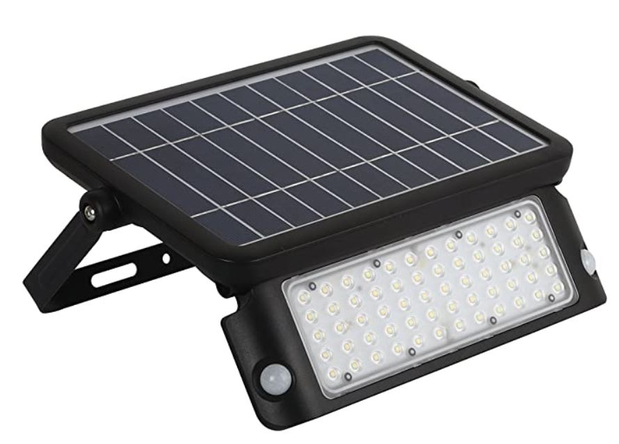 Projector solar led 10W 1080Lm 4000k com sensor ip65 preto ...