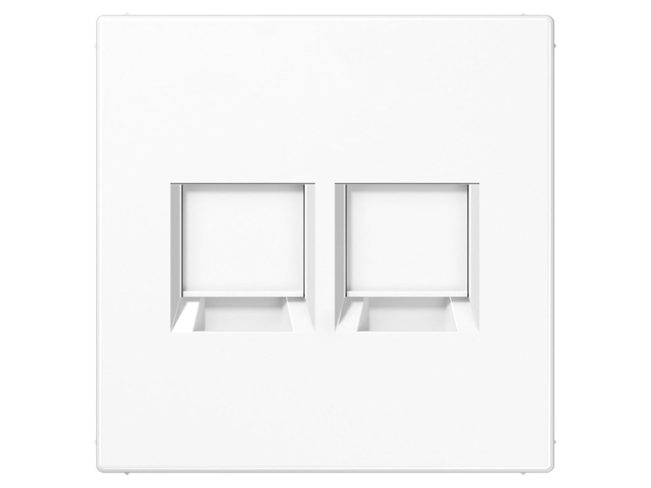Centro de tomada dupla RJ45 Jung LS 1969-2WEWW Branco – Electrominor Lda