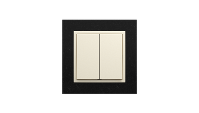 Double Switch/Chandelier Switch Granite/Pearl, Logus 90 PETRA - Comple ...