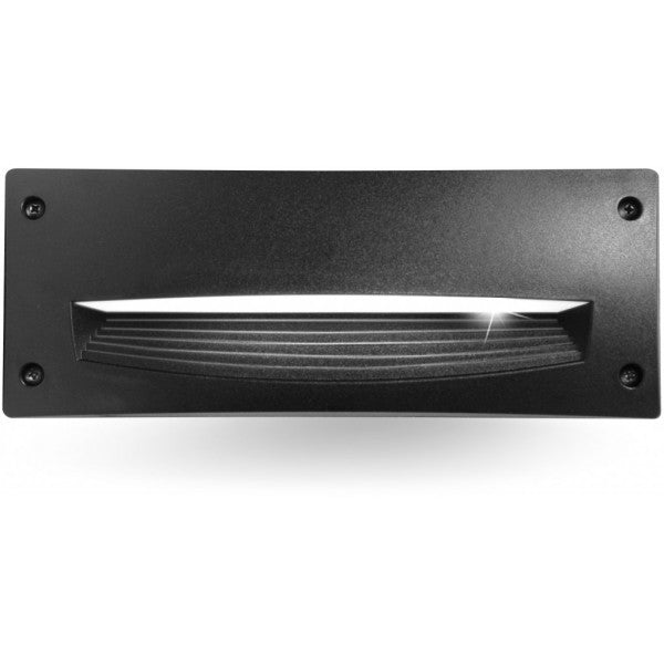 Projector de Parede Exterior de Encastrar Leti 300 HS Preto Fumagalli ...